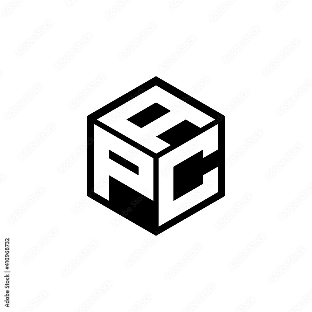 PCA letter logo design with white background in illustrator, cube logo ...