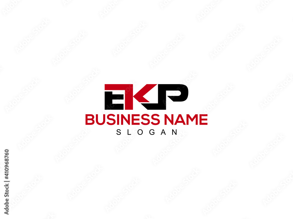EKP Logo And Illustrations Design For Business Stock Vector | Adobe Stock