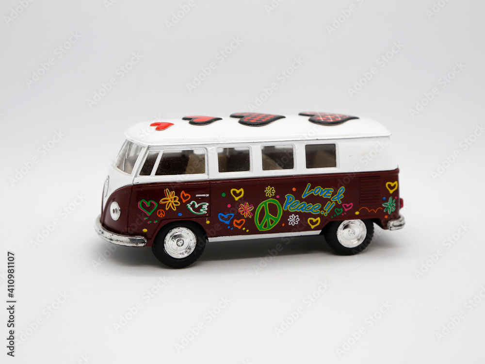 Volkswagen van hippie vehicle. Bus. Combi. Van. Classic car from the ...