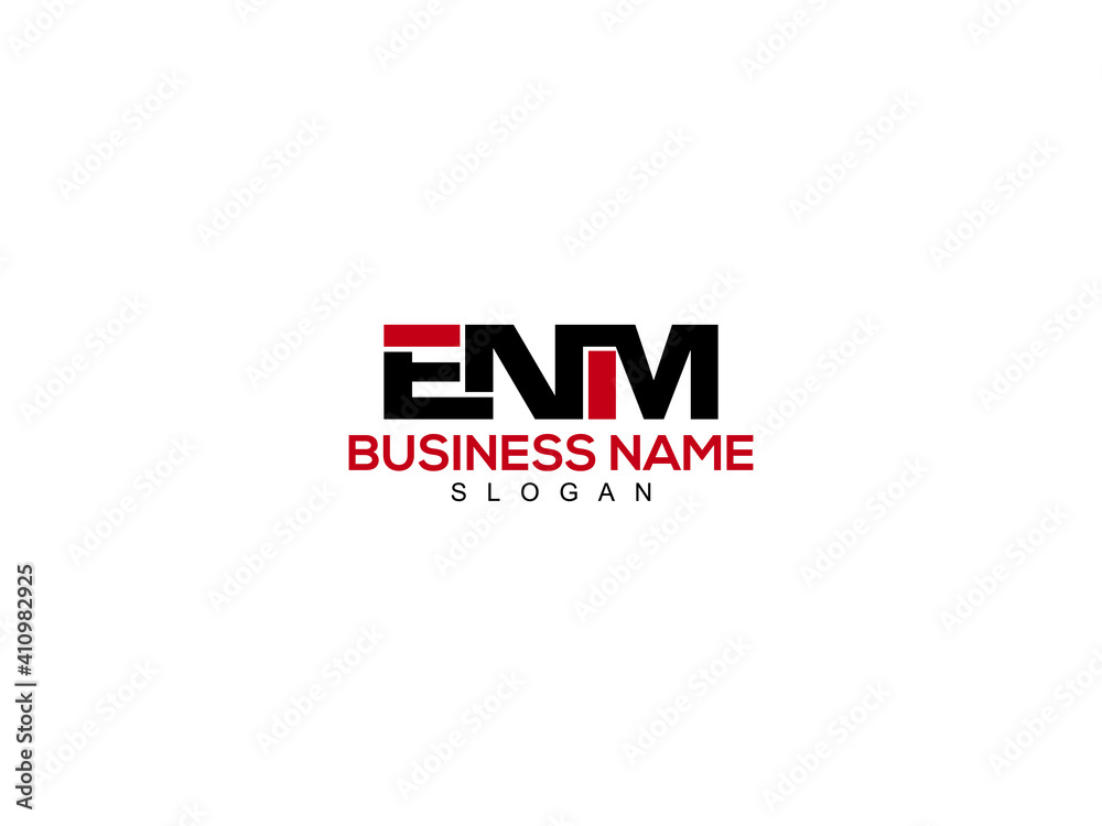 ENM Letter and templates design For Your Business Stock Vector | Adobe ...