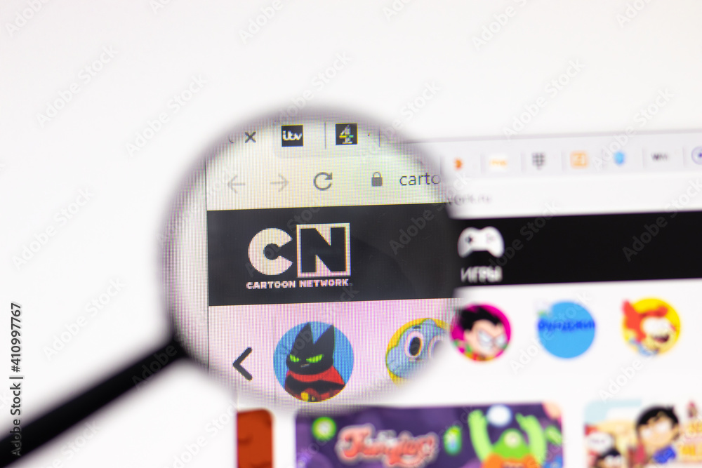 Los Angeles, USA - 1 February 2021: Cartoon Network website page ...
