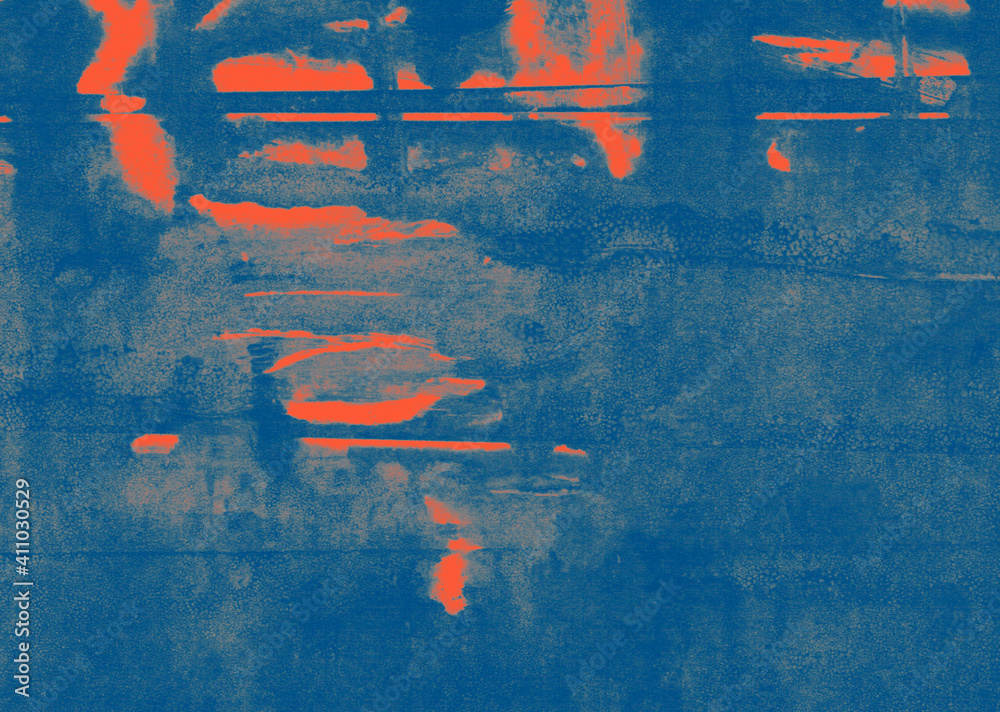 texture. paint roll using Monotypes technique Stock Illustration ...