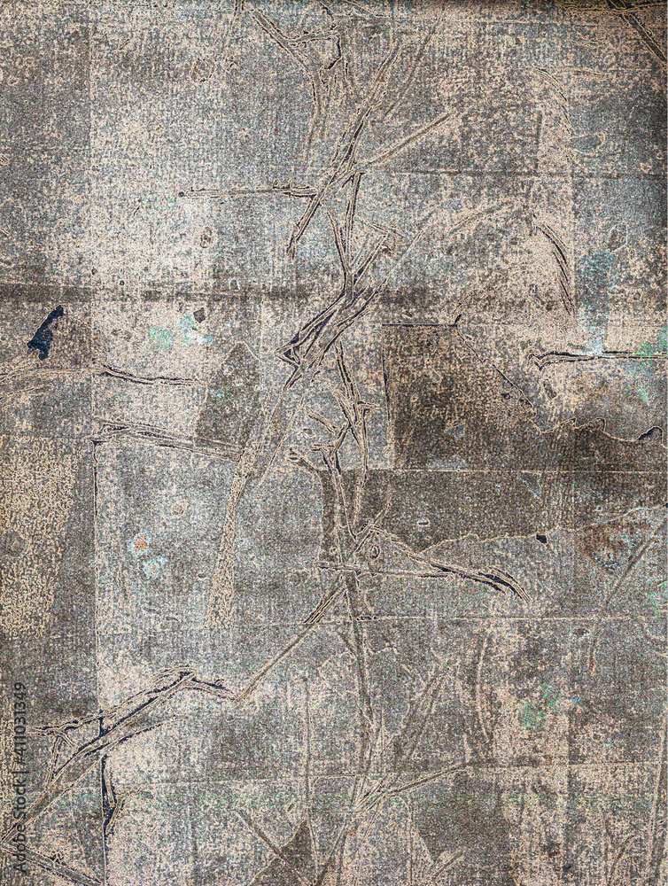 texture. paint roll using Monotypes technique Stock Illustration ...