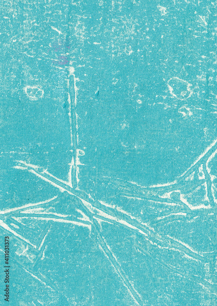 texture. paint roll using Monotypes technique Stock Illustration ...