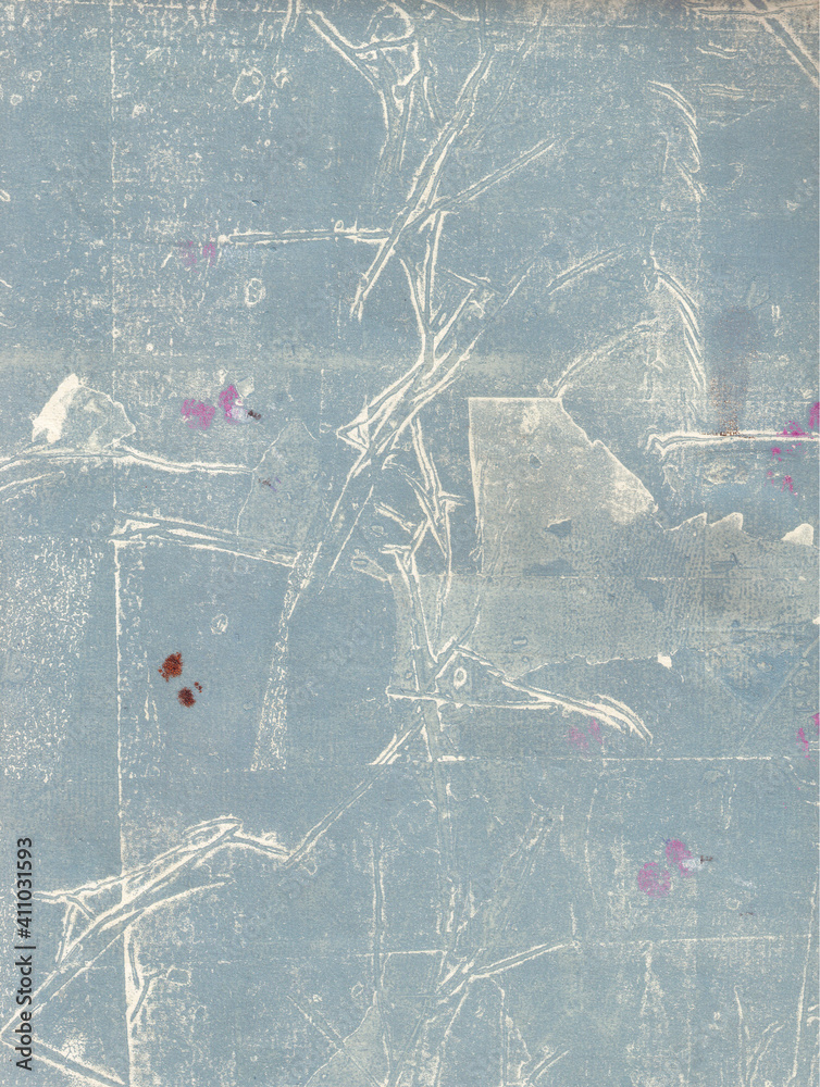 texture. paint roll using Monotypes technique Stock Illustration ...