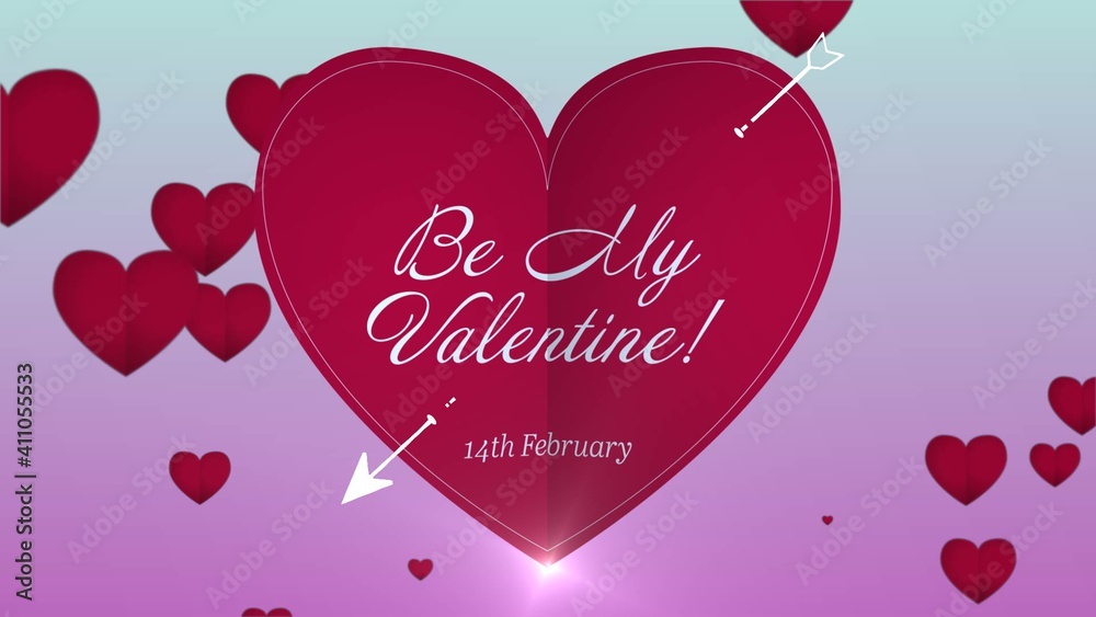 Heart Shaped Card Titles Stock Template | Adobe Stock