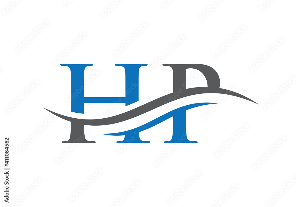 Creative HP letter with luxury concept. Modern HP Logo Design for ...