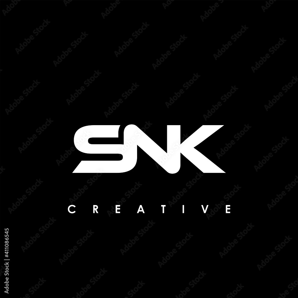 SNK Letter Initial Logo Design Template Vector Illustration Stock ...