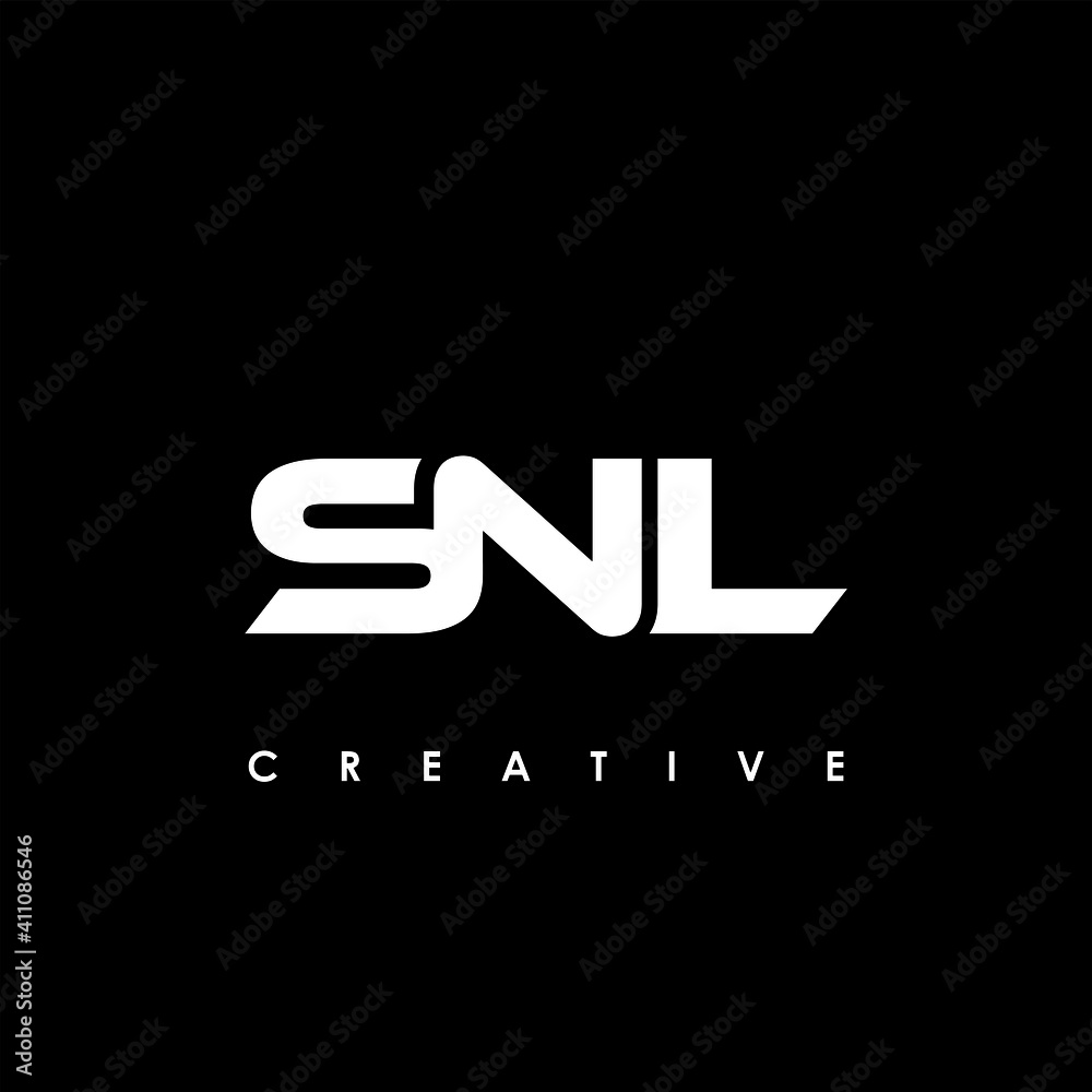 SNL Letter Initial Logo Design Template Vector Illustration Stock ...