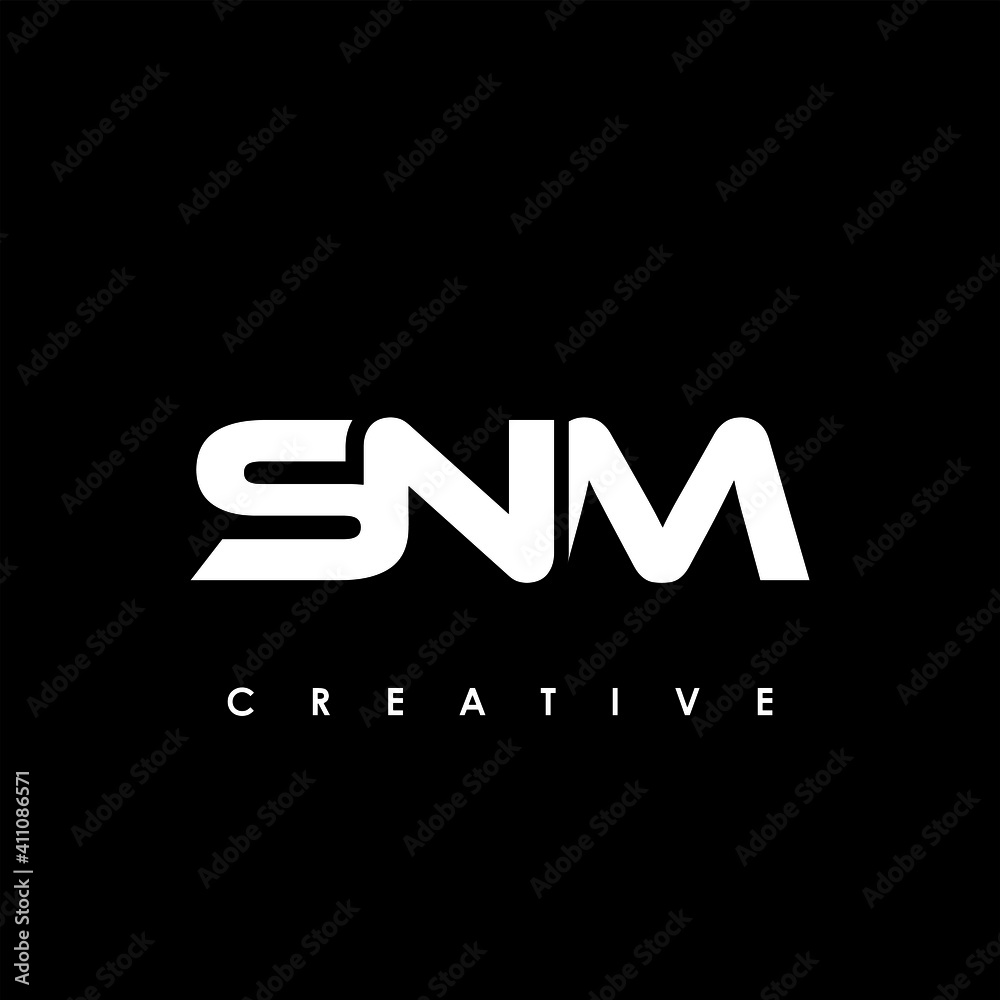 SNM Letter Initial Logo Design Template Vector Illustration Stock ...