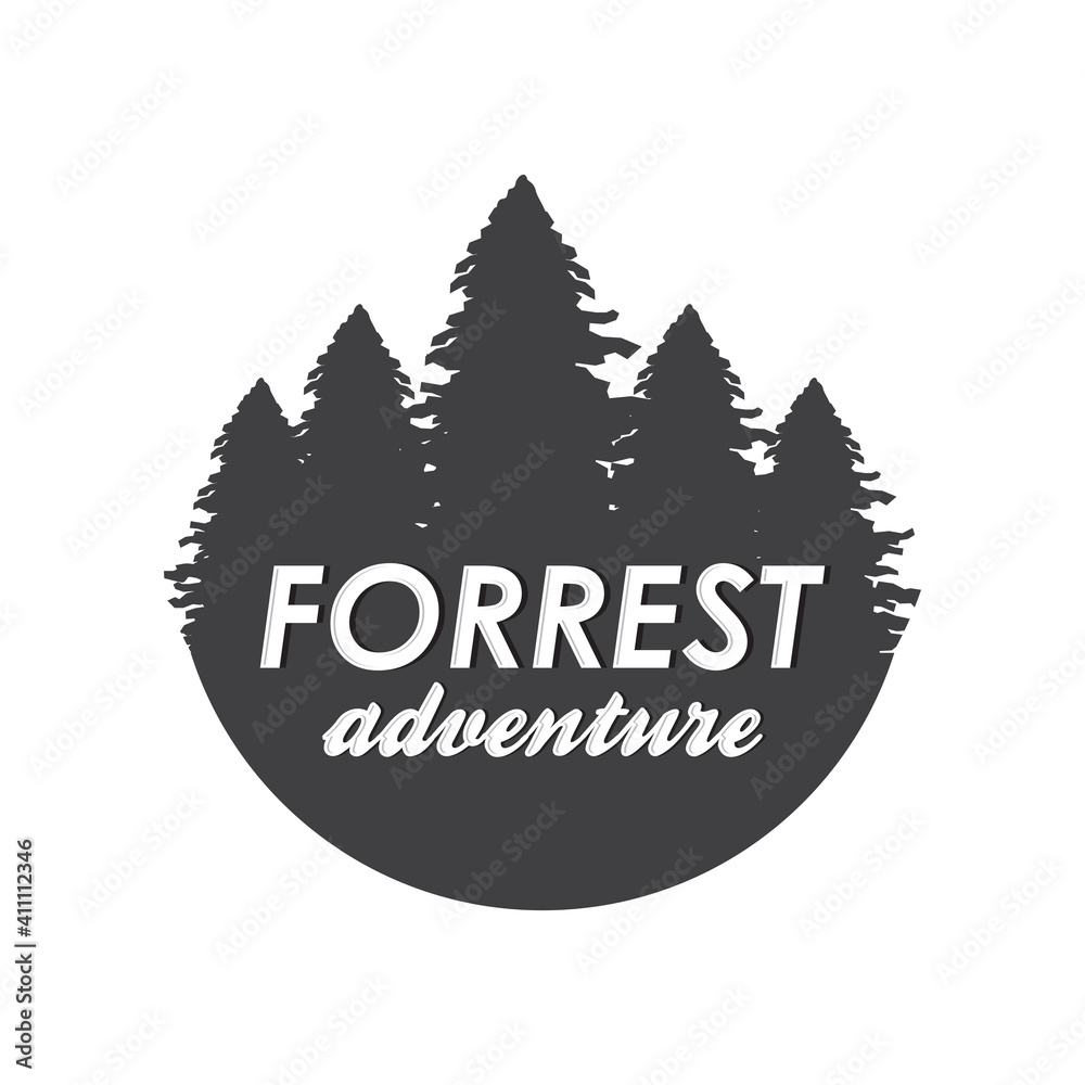 forrest vector , natural logo vector Stock Vector | Adobe Stock