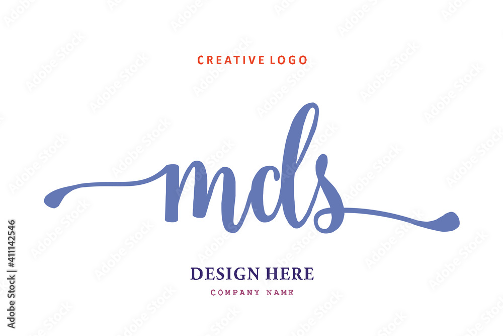 MDS lettering logo is simple, easy to understand and authoritative ...