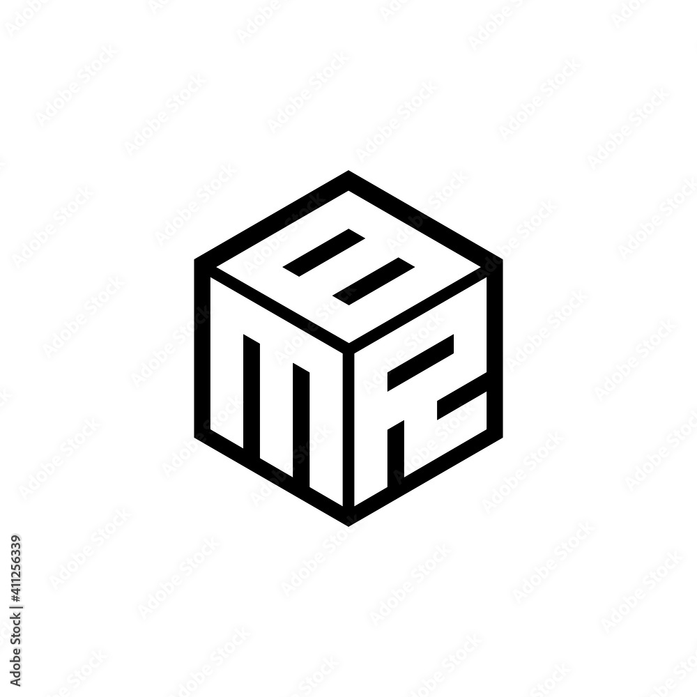 Vecteur Stock MRB letter logo design with white background in ...