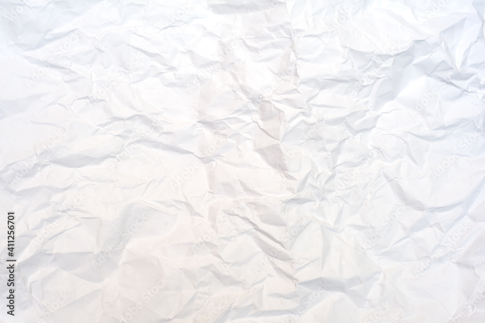 Paper background. White wrinkled paper Stock Photo | Adobe Stock