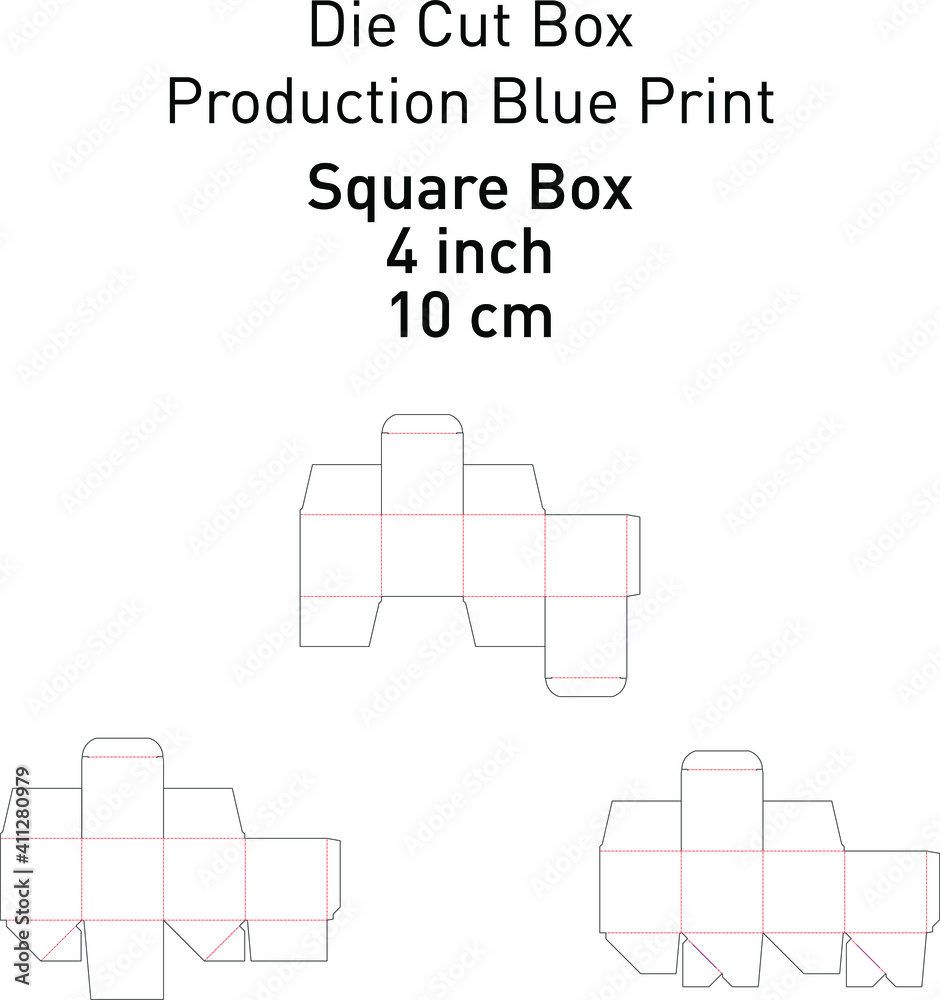 Blueprints Of A Square Box Stock Vector Adobe Stock blueprints-of-a-square-box-stock-vector-adobe-stock