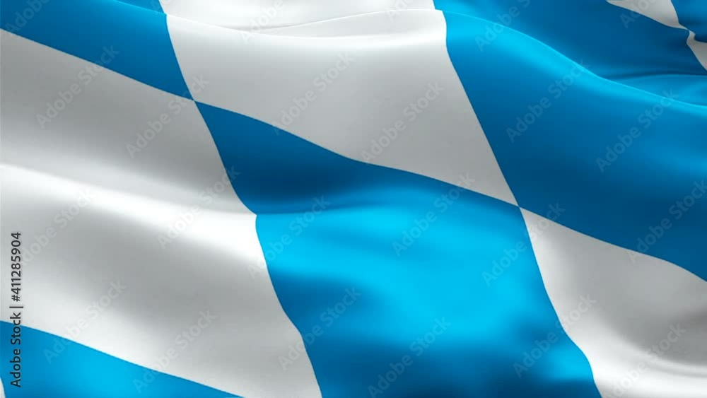 Bavaria - German federal State flag flag Closeup 1080p Full HD ...