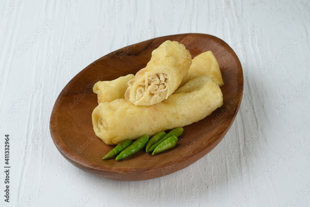 Indonesian traditional snack: sosis solo or Solo sausage is an ...