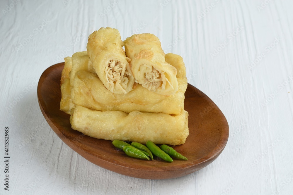 Fotografia do Stock: Indonesian traditional snack: sosis solo or Solo ...