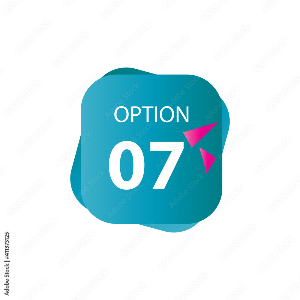 Number 07 option label vector temple design illustration Stock Vector ...