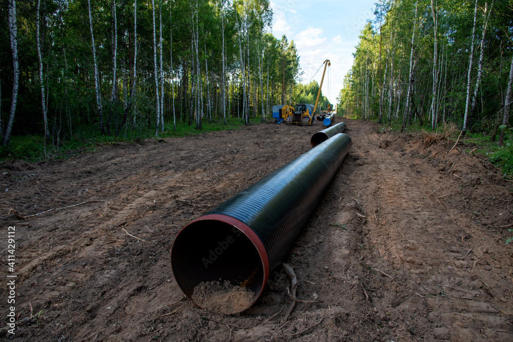LNG pipeline construction project for global exports of natural gas ...
