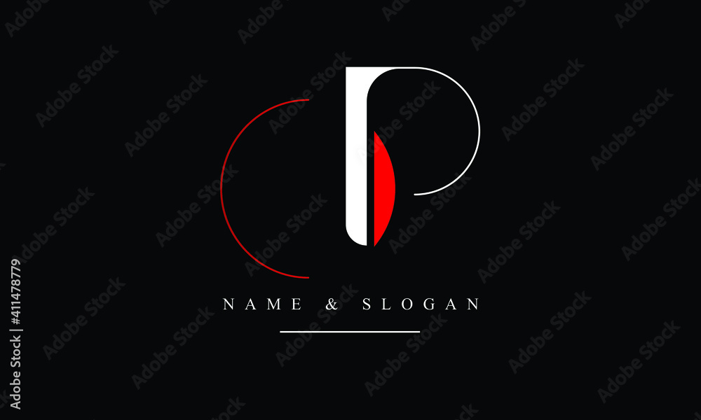 OP, PO, O, P abstract letters logo monogram Stock Vector | Adobe Stock