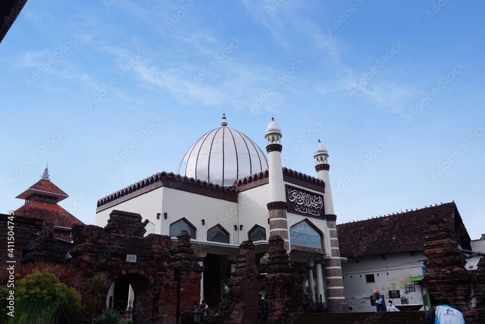 Kudus, 09.01.21; The mosque's holy minaret, a legacy of Sunan Kudus, is ...
