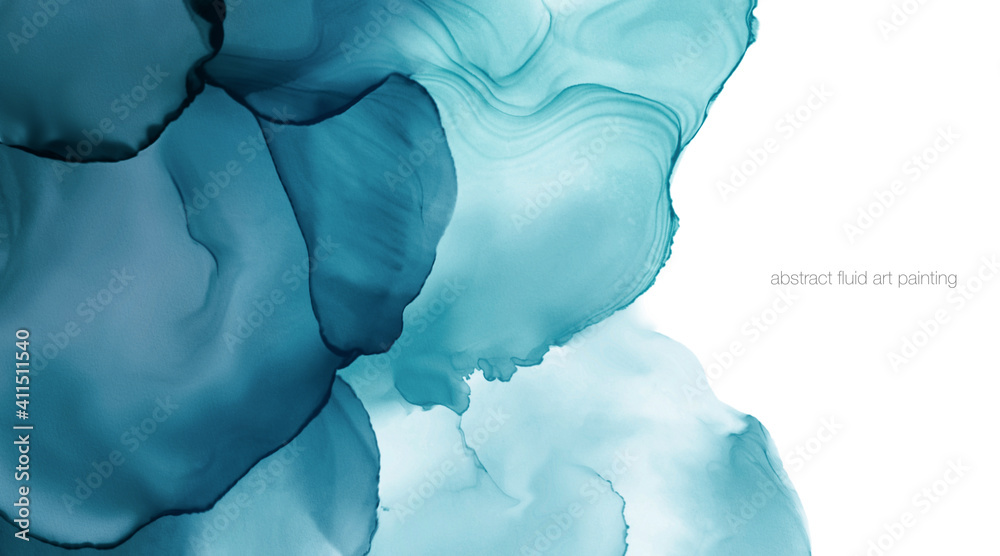 Abstract liquid fluid art painting background alcohol ink technique in ...