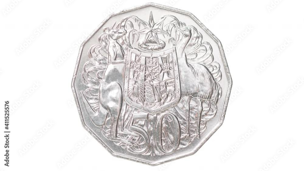 Full set of Australian dollar coins stop motion animation. Animation ...