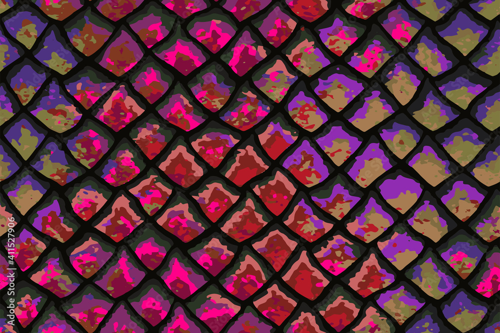 Full Seamless Snake Animal Skin Pattern Vector. Snake leather design ...