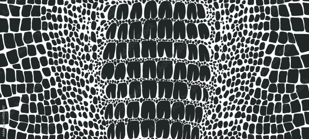 Crocodile skin seamless pattern. Vector illustration. Stock Vector ...