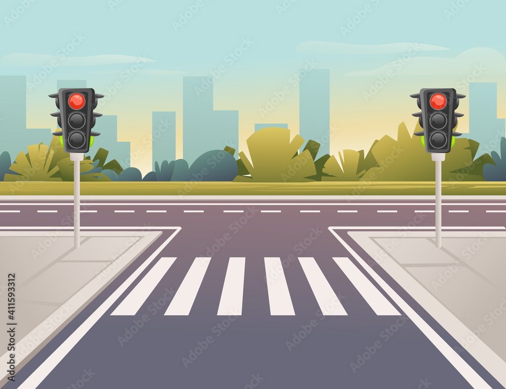 Empty City Intersection