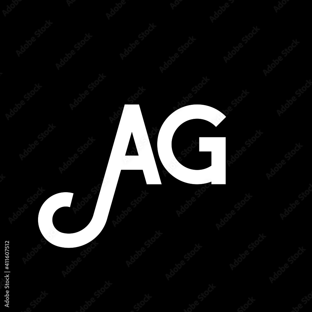 AG Letter Logo Design. Initial letters AG logo icon. Abstract letter AG ...