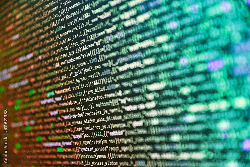 Mobile App Building Tensorflow Ai Concept Programming Code Abstract Screen Of Software