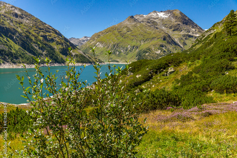 Bergidylle am Stausee im Maltatal Stock Photo | Adobe Stock