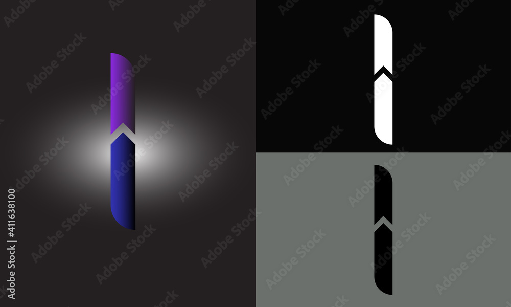 logo font typography vector graphic of letter I, Best For Your Icon ...