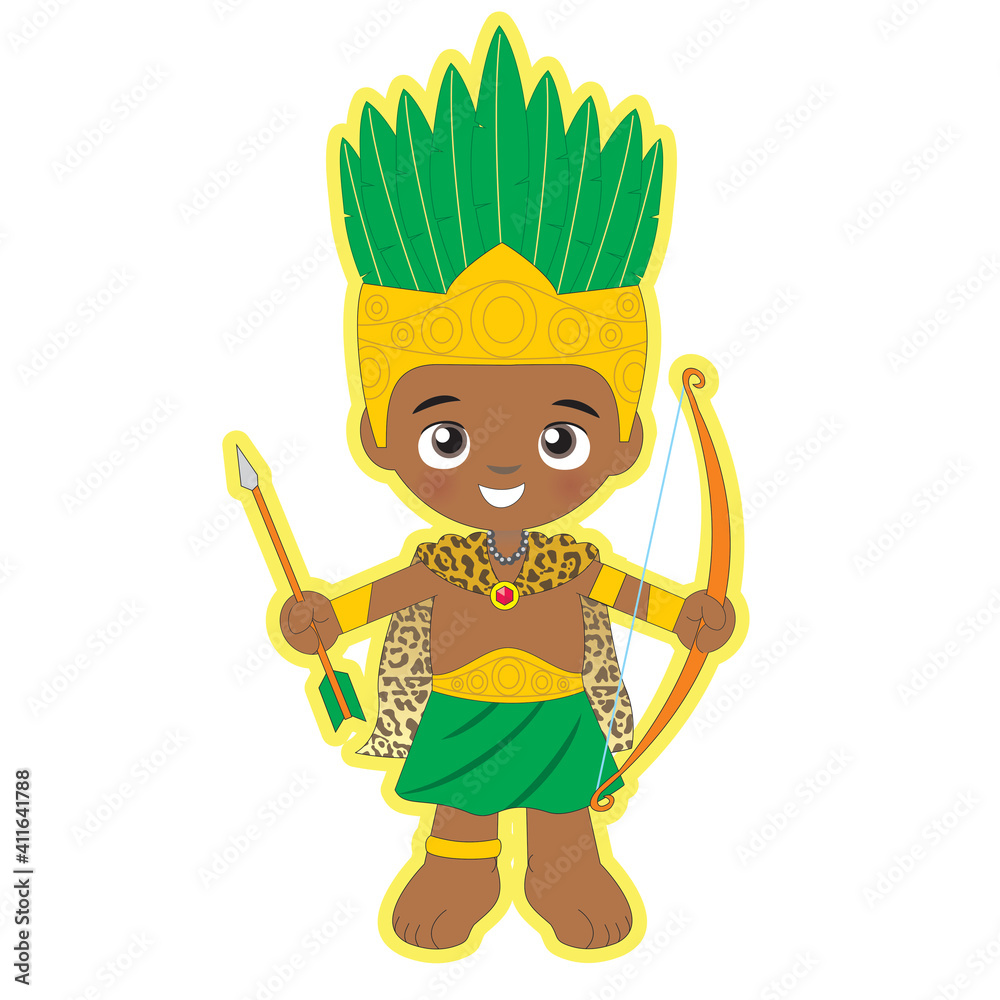 Oxossi, an orisha from candomble. That warrior is protector of nature ...