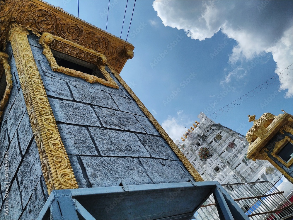 Tirupati Tirimala Venkatesh Balaji Temple View. Stock-Foto | Adobe Stock