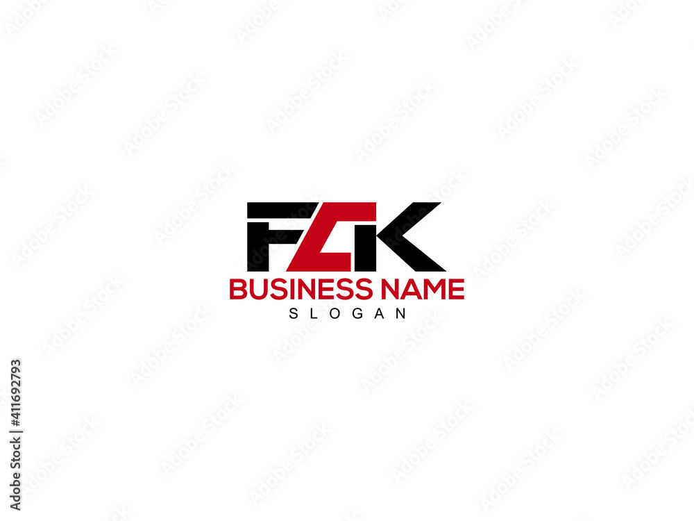 FCK Logo And Illustrations icon For New Business Stock Vector | Adobe Stock