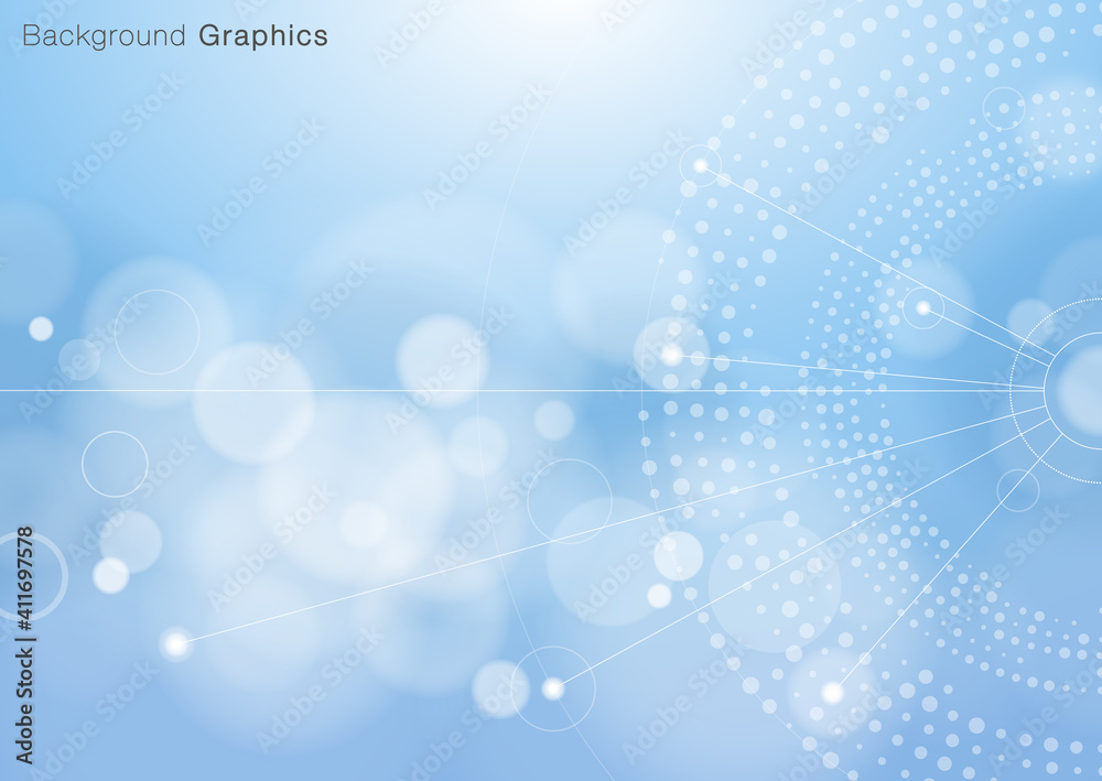 Abstract blue background. Vector graphics. Information and ...