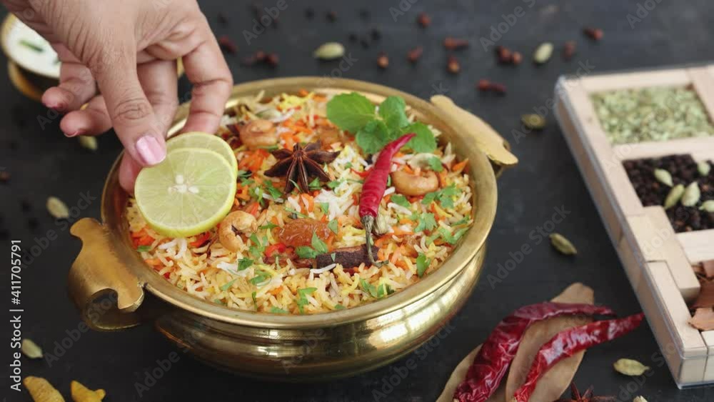 Vegetable biryani biriyani , Hyderabadi Shahi Pulao and raita Pilaf ...