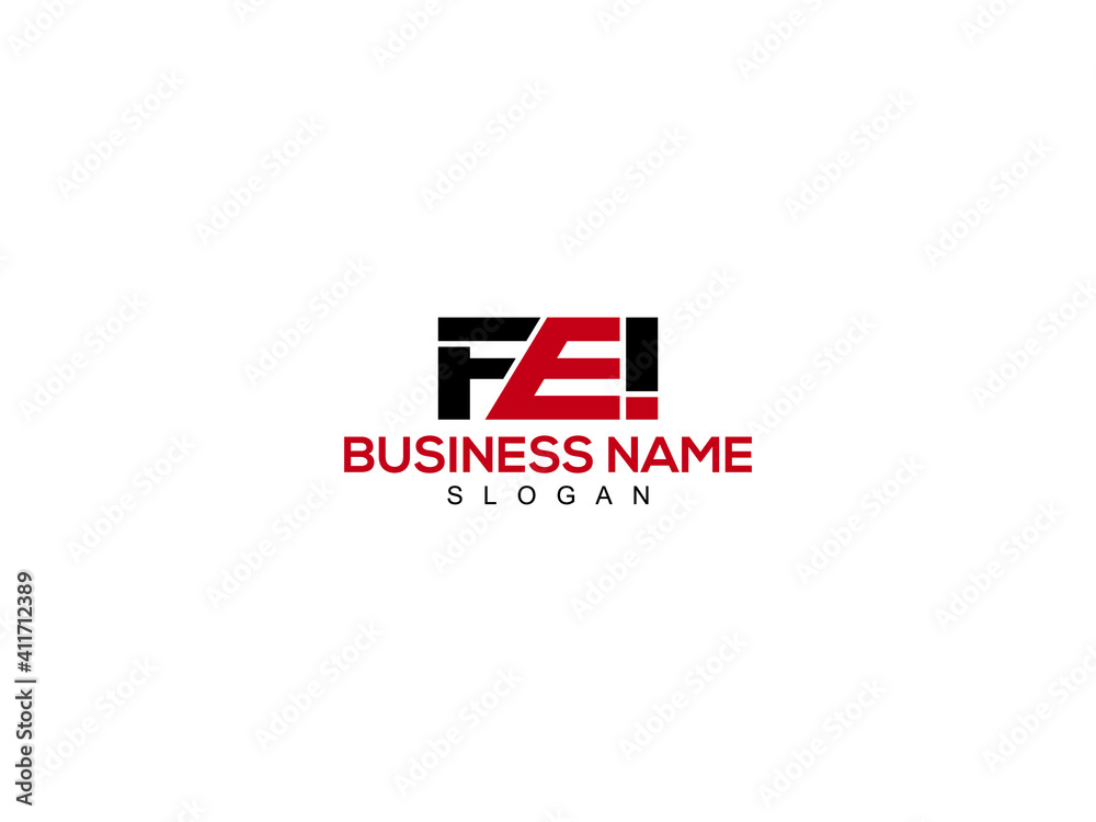 FEI Letter and templates design For Your Business Stock Vector | Adobe ...