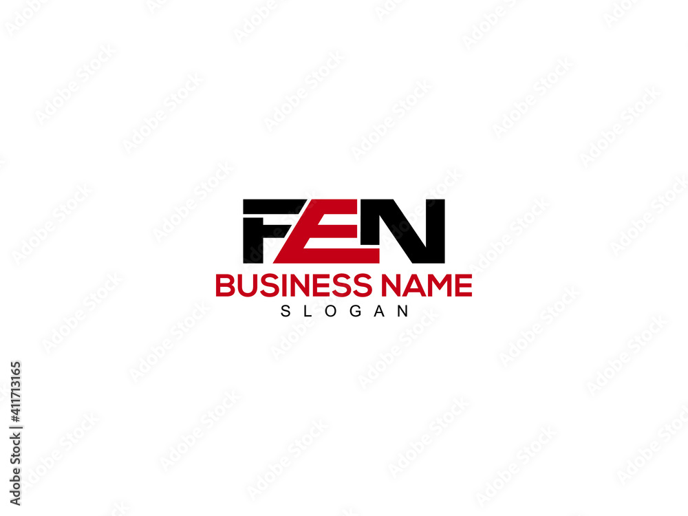 Letter FEN Logo Icon Design For New Business Stock Vector | Adobe Stock