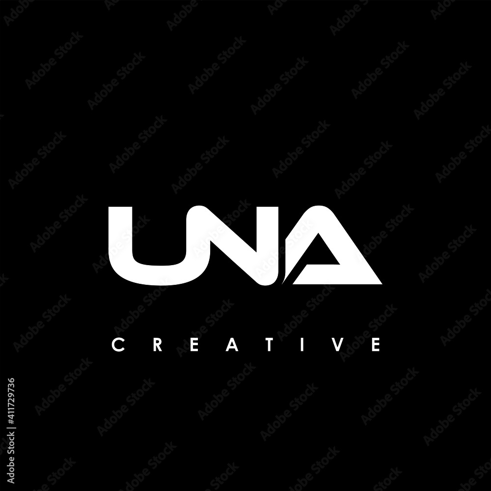 UNA Letter Initial Logo Design Template Vector Illustration Stock ...
