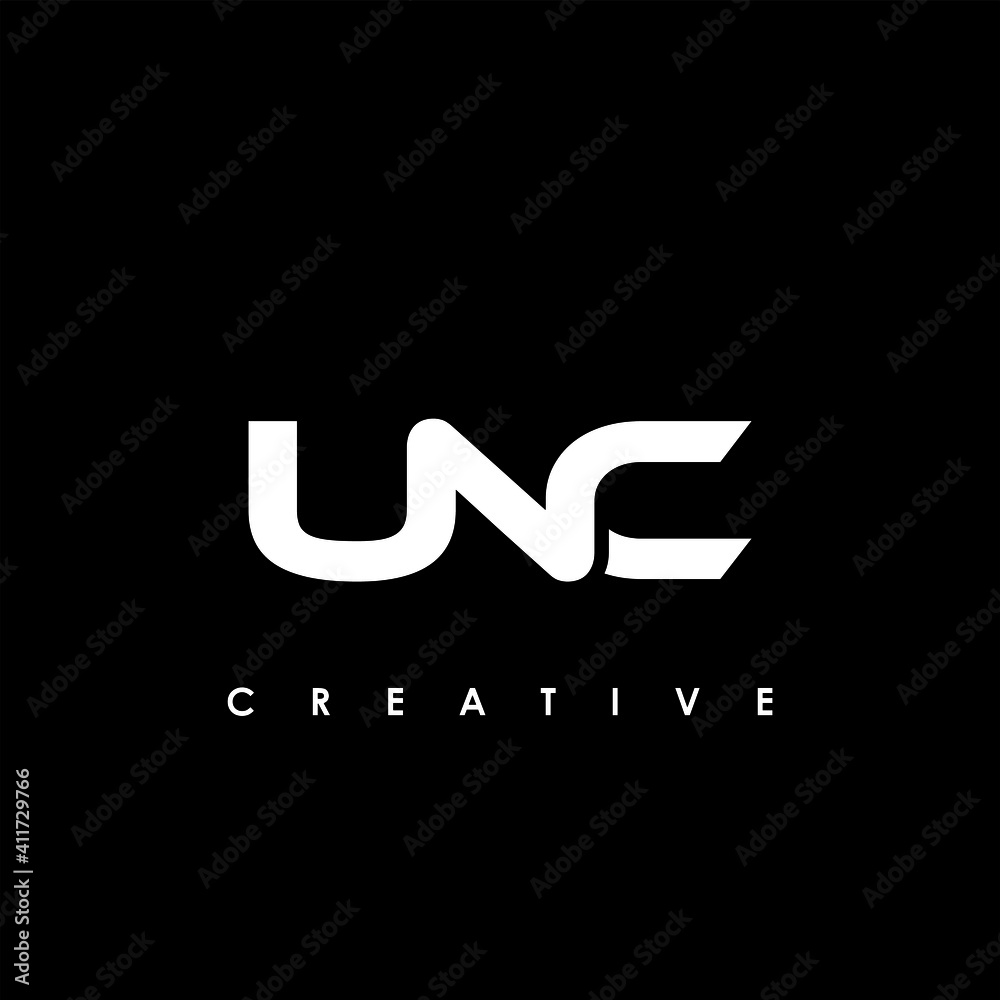 UNC Letter Initial Logo Design Template Vector Illustration Stock ...