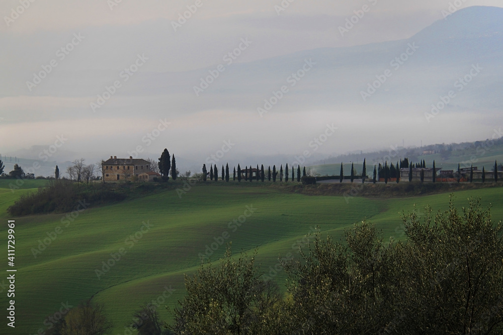 Rural Tuscan Farmhouse Stock Photo | Adobe Stock