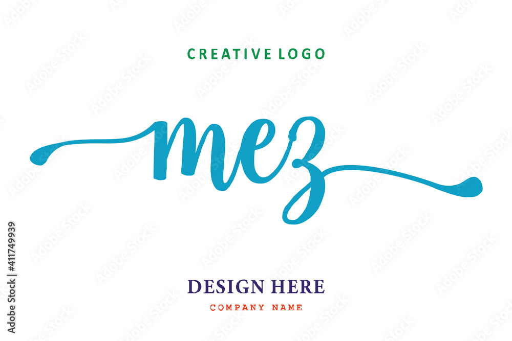 MEZ lettering logo is simple, easy to understand and authoritative ...