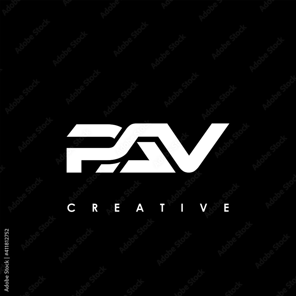 PAV Letter Initial Logo Design Template Vector Illustration Stock ...