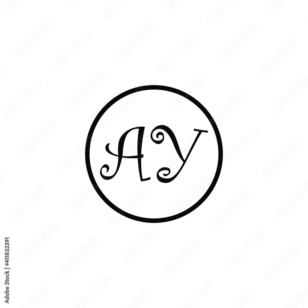AY LOGO, AY ICON, AY VECTOR, AY LETTER, AY MINIMALIST, AY FLAT, AY ...