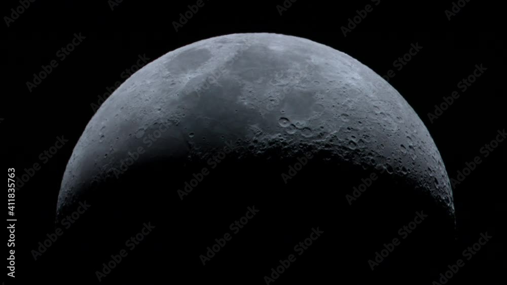 Waxing crescent moon as seeing from the southern hemisphere. Amazing ...