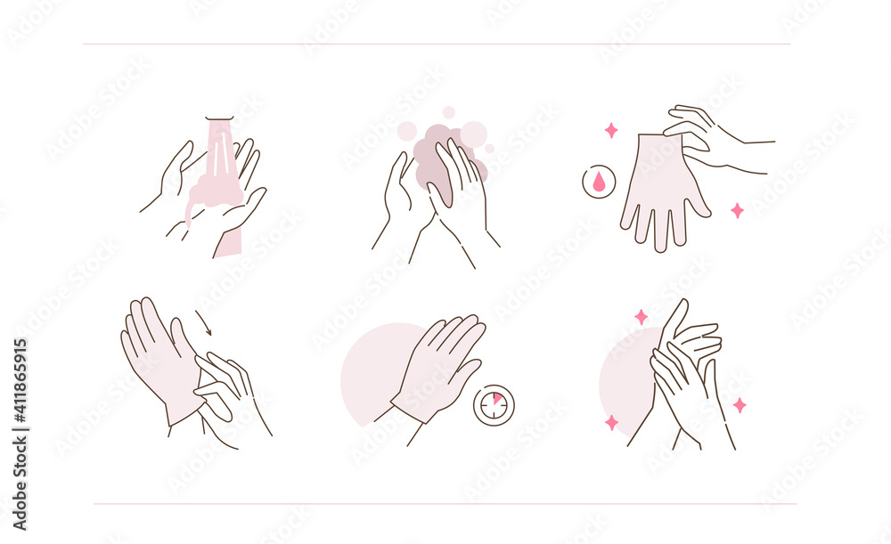Beauty Girl Take Care of her Hands Skin and Applying Moisturizing Hand ...
